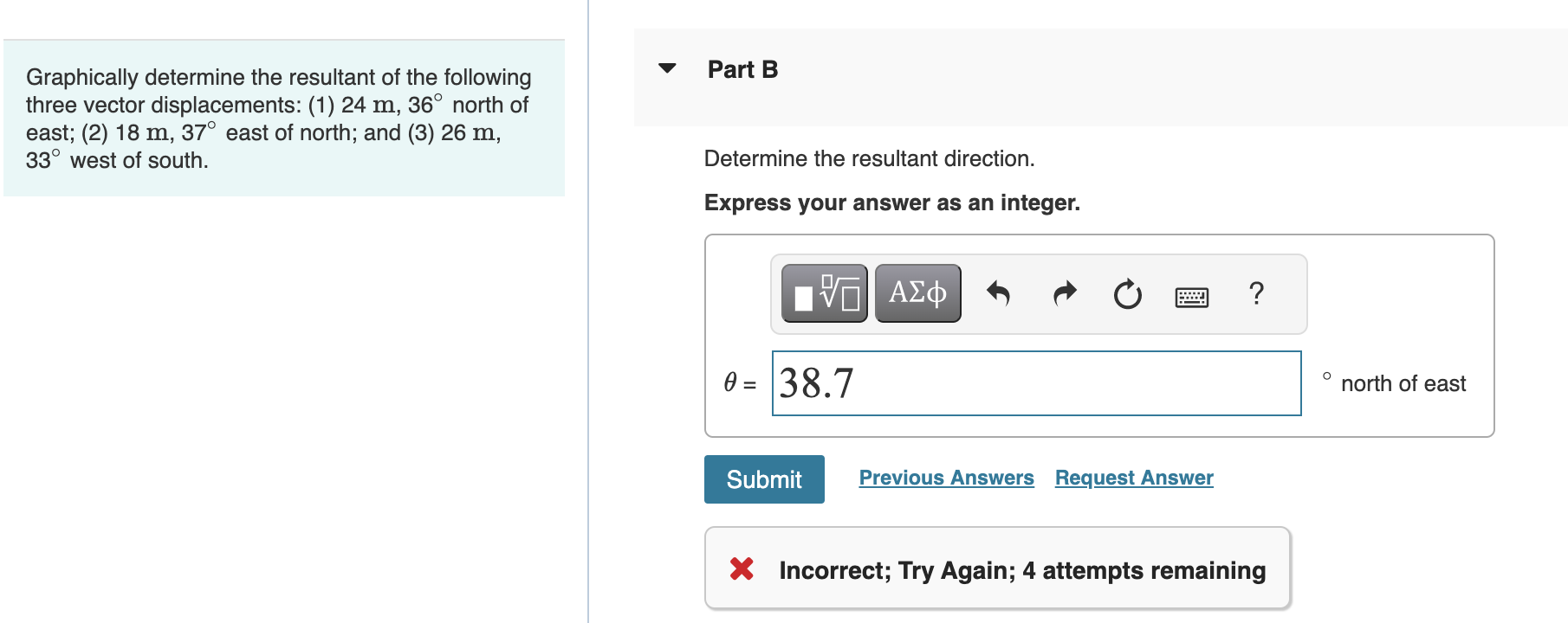 Solved Graphically determine the resultant of the following | Chegg.com
