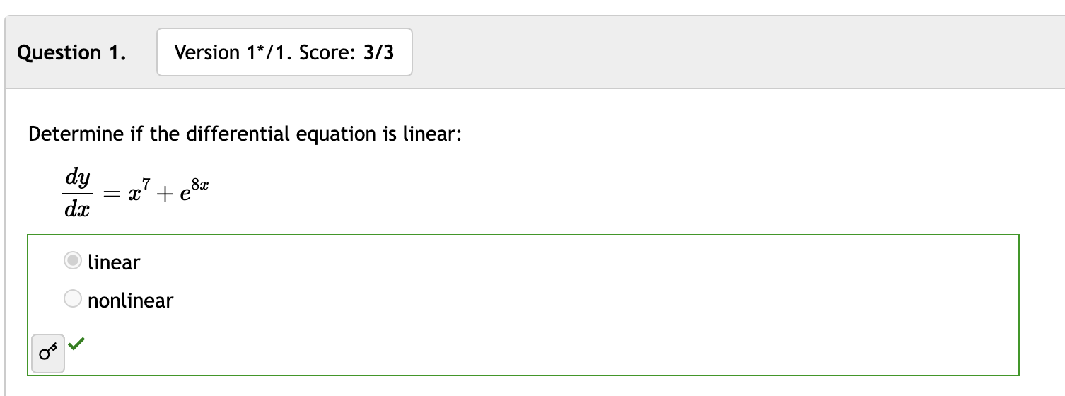 Solved I am not sure how to determine if a DE is linear or | Chegg.com