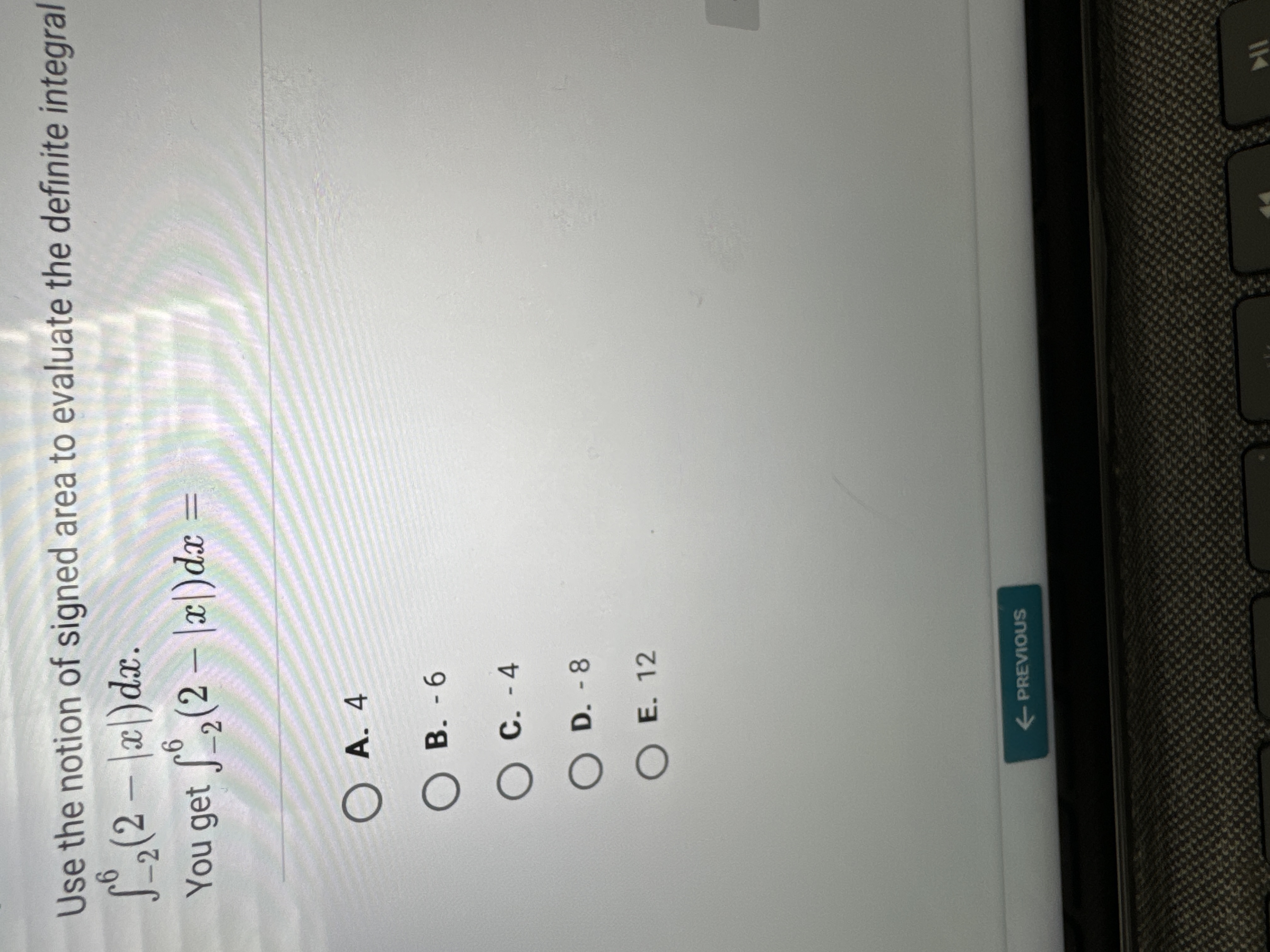 Solved Use the notion of signed area to evaluate the | Chegg.com