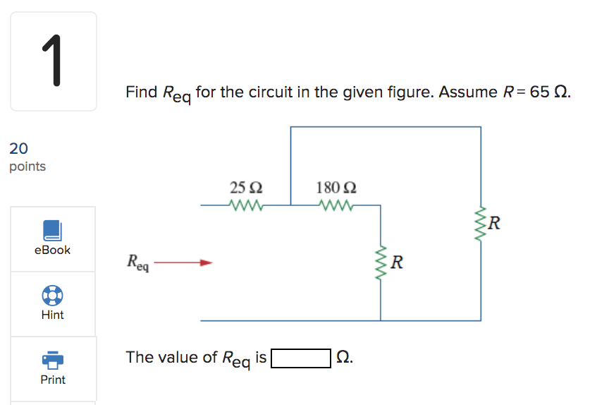 Solved 1 Find Req for the circuit in the given figure. | Chegg.com