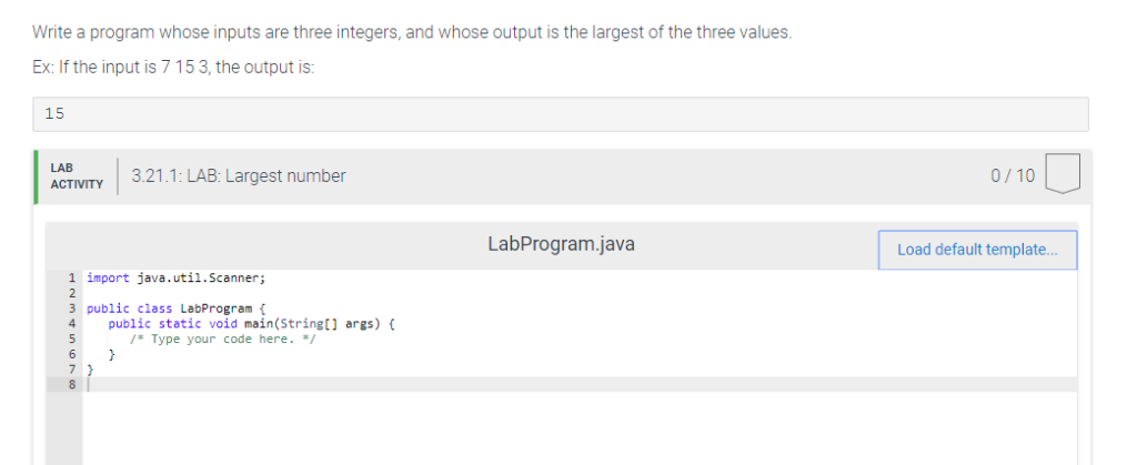 Solved Simple Java Code required | Chegg.com