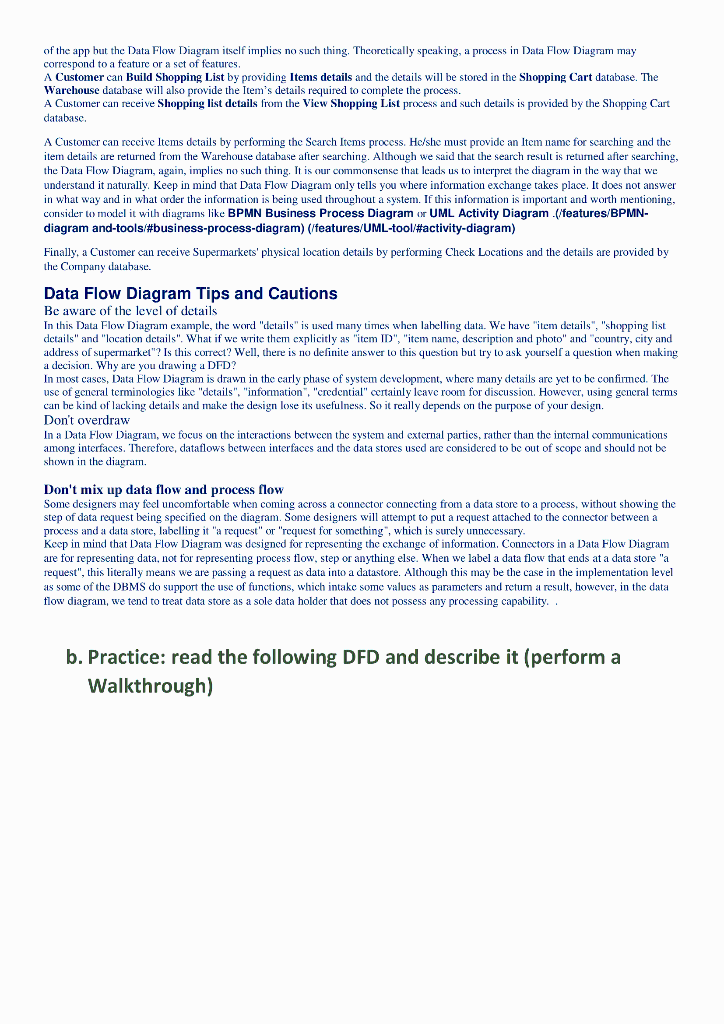 Solved Theory (a) and Practice(b) a. Data Flow Diagram | Chegg.com
