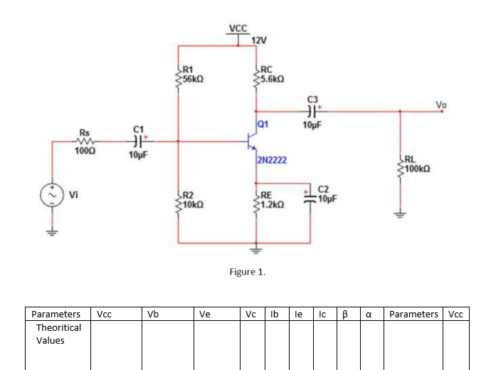 Solved Calculate the DC bias values for the circuit below.( | Chegg.com