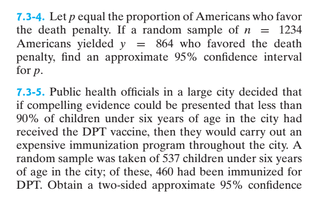 Solved 7.3-2. Let p equal the proportion of letters mailed | Chegg.com