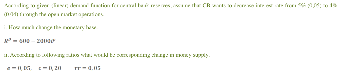 Solved According to given (linear) demand function for | Chegg.com