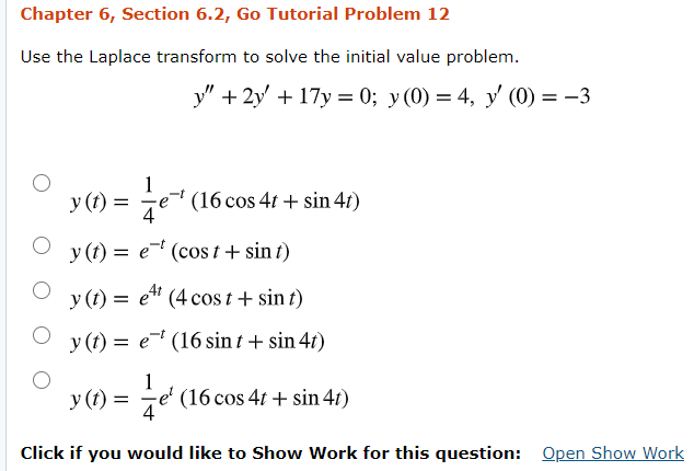 Solved Chapter 6, Section 6.2, Go Tutorial Problem 12 Use | Chegg.com