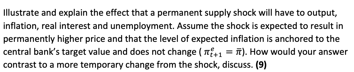 Illustrate and explain the effect that a permanent | Chegg.com