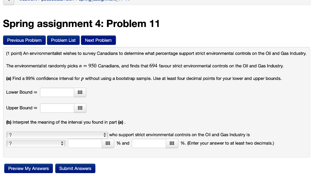 Solved Spring assignment 4: Problem 11 Previous Problem | Chegg.com