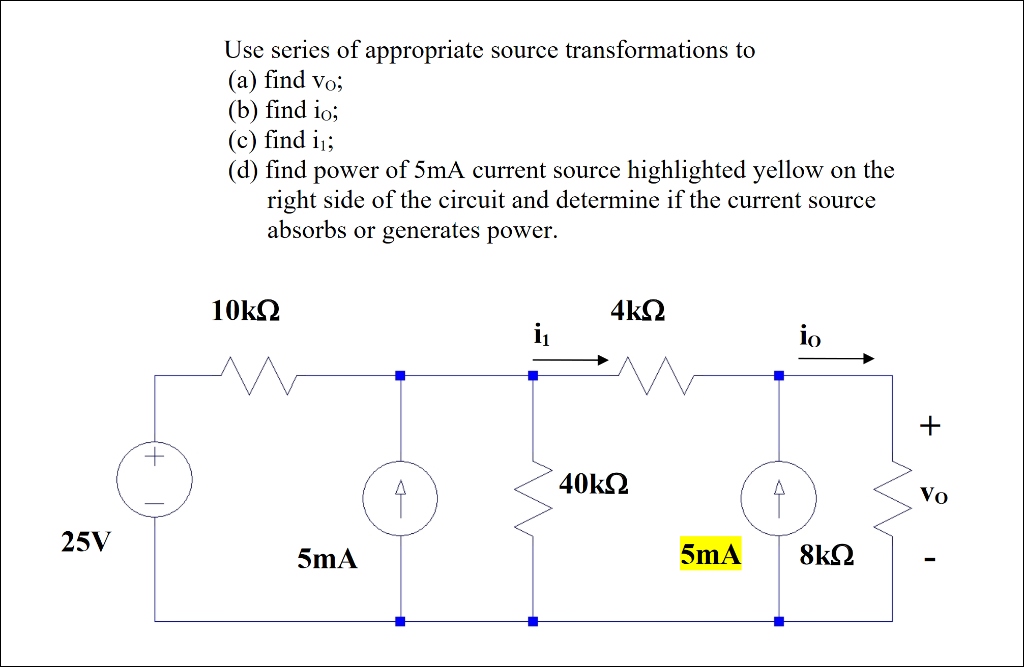Solved Use series of appropriate source transformations to | Chegg.com