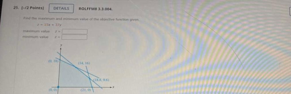 Solved 25. (-/2 Points) DETAILS ROLFFM8 3.3.004. Find the | Chegg.com