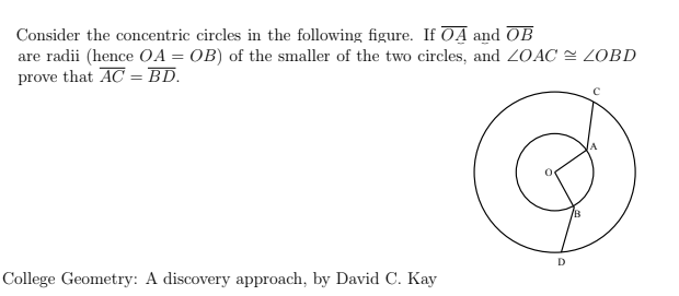 Solved Consider the concentric circles in the following | Chegg.com