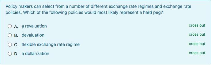 Solved Policy makers can select from a number of different | Chegg.com