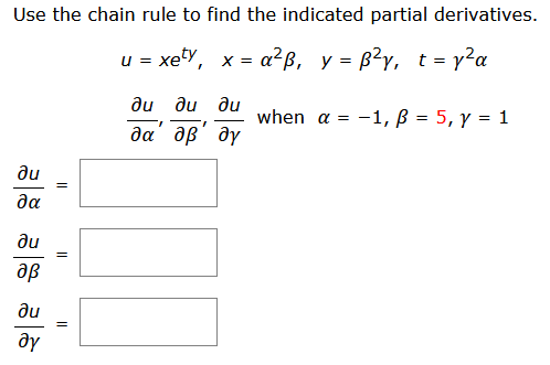 Solved Use the chain rule to find the indicated partial | Chegg.com