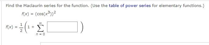 Solved Find the Maclaurin series for the function. (Use the | Chegg.com