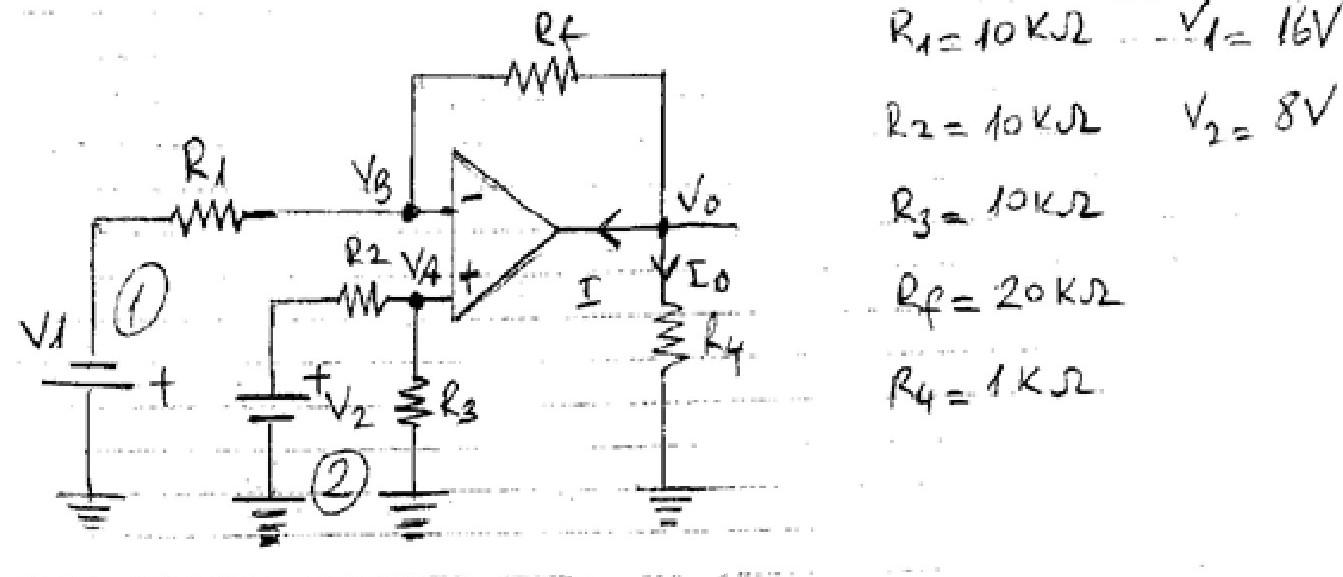 Solved Calculate the values of I, I0, and V0 in the | Chegg.com