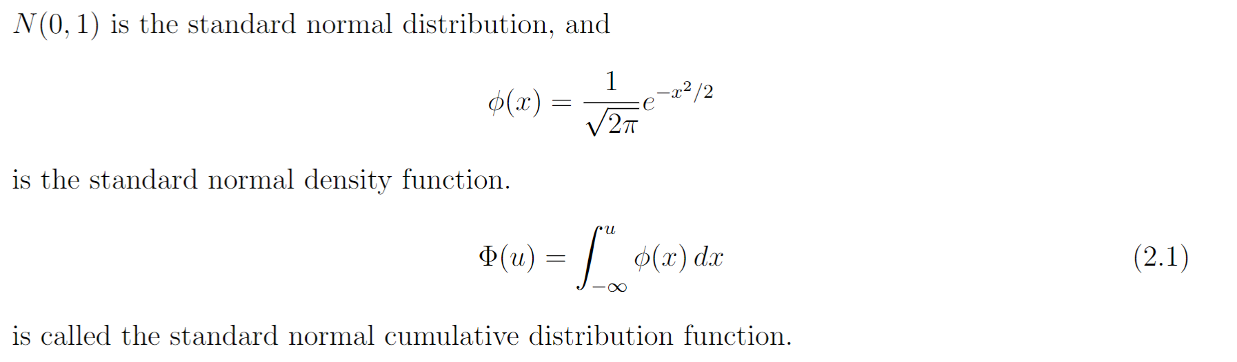 N(0,1) is the standard normal distribution, and | Chegg.com
