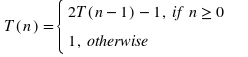 Solved make this recursion to big oh , theta, omega | Chegg.com