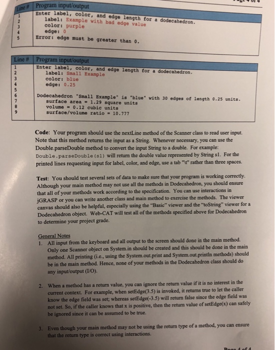 Solved Specifications Overview: You will write a program | Chegg.com