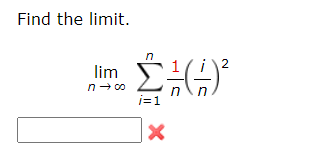 Solved Find the limit. lim n→∞ | Chegg.com