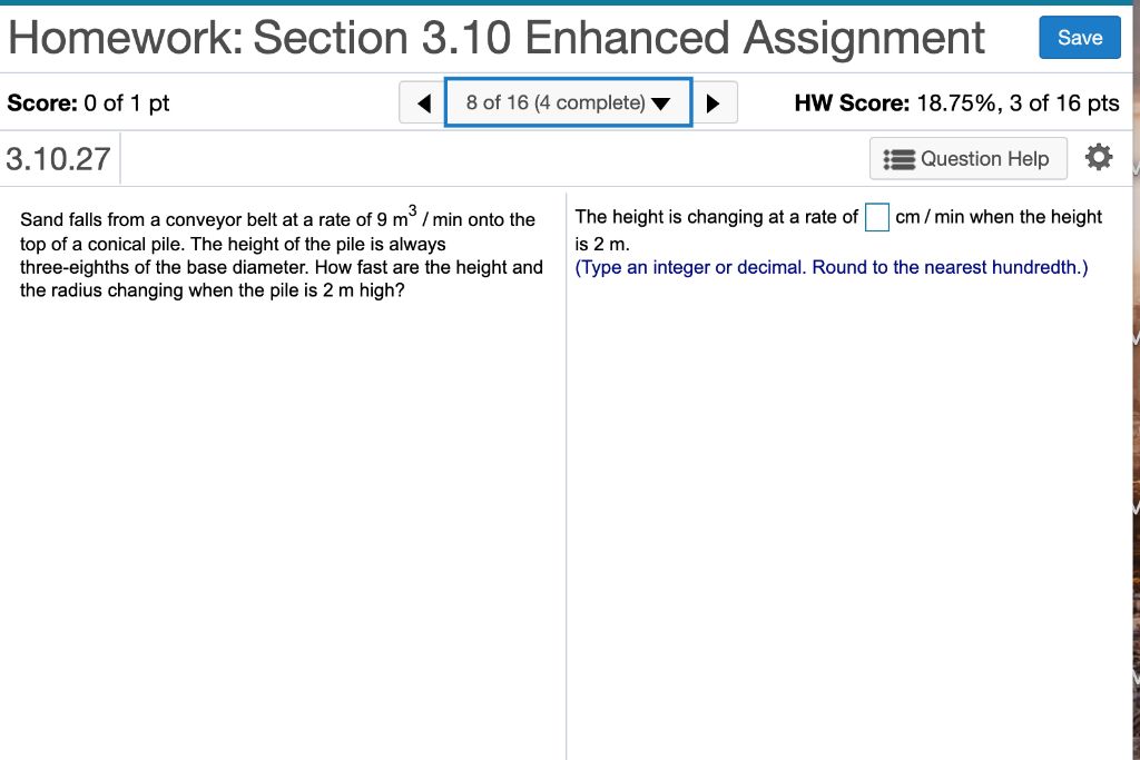 Solved Homework Section 3 10 Enhanced Assignment Save