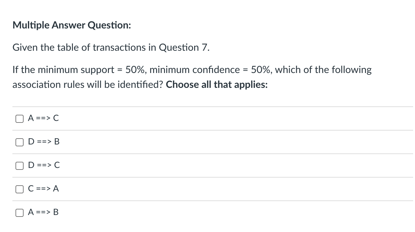 Solved Multiple Answer Question: What are the | Chegg.com
