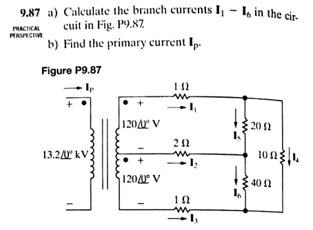 Solved PRACTICAL PERSPECTIVE 9.87 a) Calculate the branch | Chegg.com