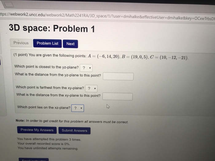 Solved ps:/webwork2.uncc.edu/webwork2/Math2241RA/3D | Chegg.com