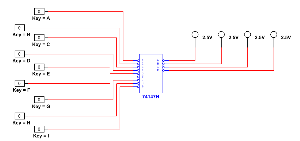 Solved Create a circuit for a priority 10 to 4 encoder and | Chegg.com