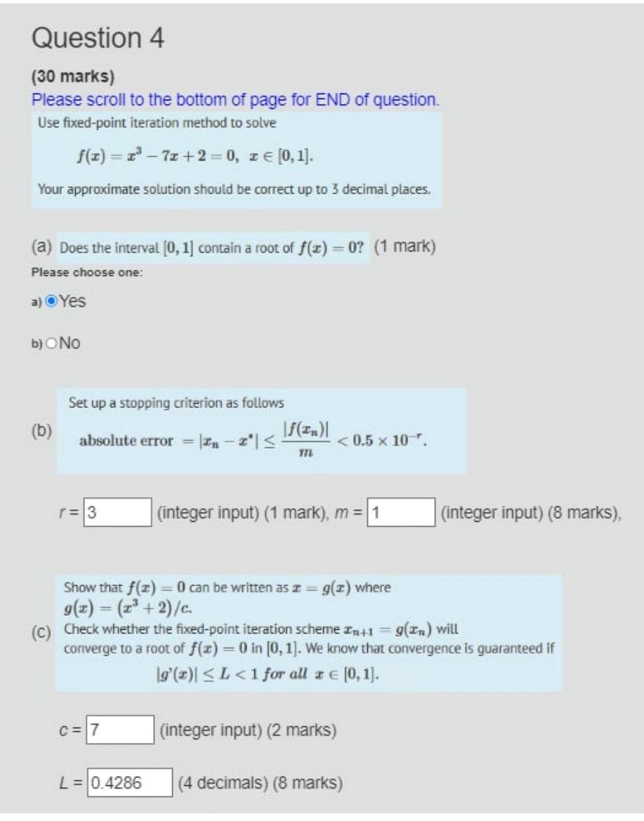 Solved (30 marks) Please scroll to the bottom of page for | Chegg.com