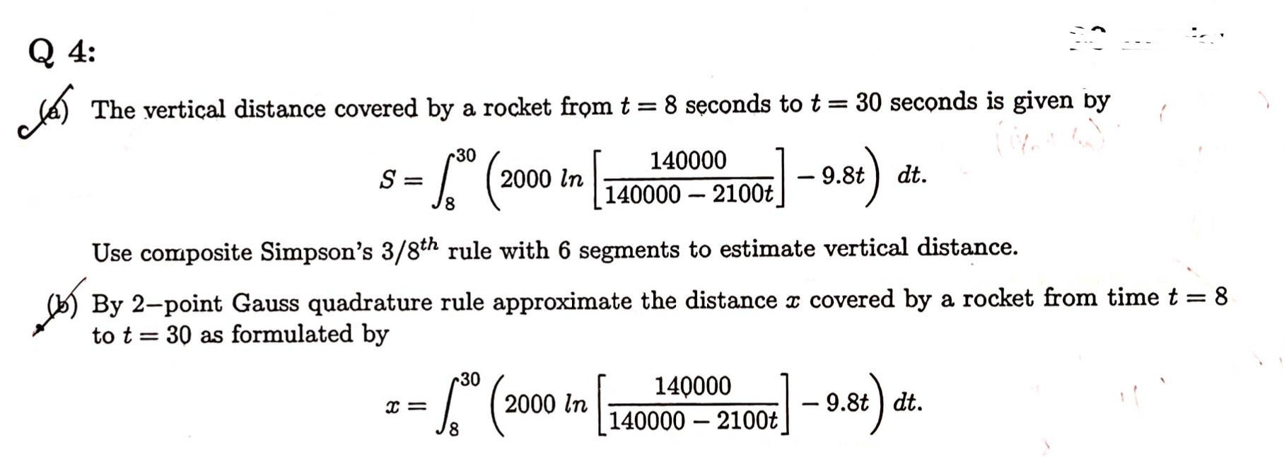 Solved (z) Use second order Runge-Kutta method to obtain a | Chegg.com
