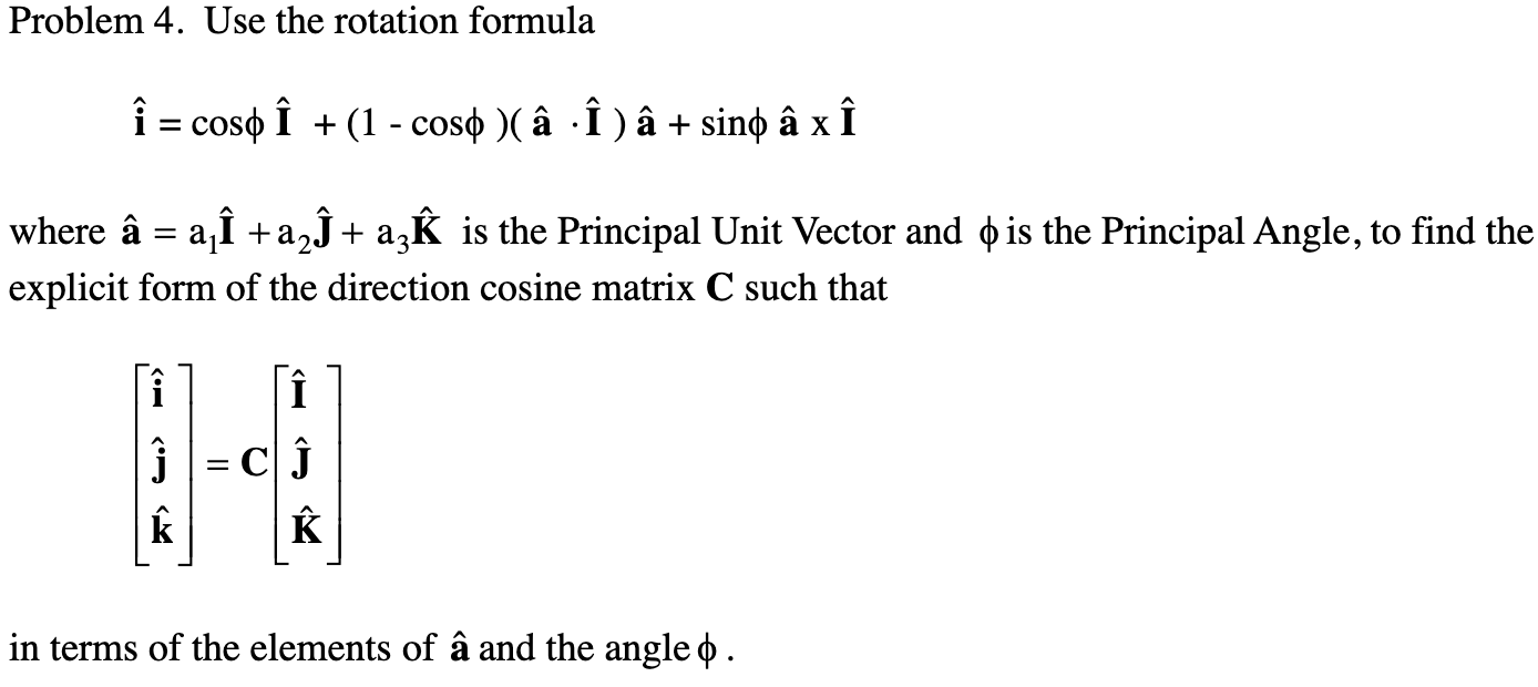 Solved Problem 4 . Use the rotation formula | Chegg.com