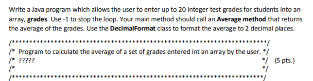 Solved Write a Java program which allows the user to enter | Chegg.com