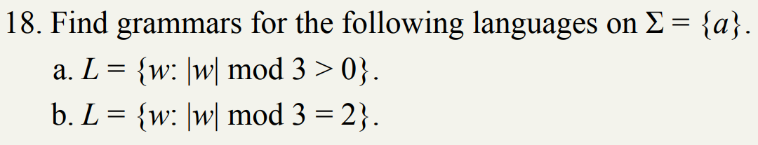 Solved Find grammars for the following languages on | Chegg.com