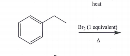 Solved heat Br2 (1 equivalent) Δ. | Chegg.com
