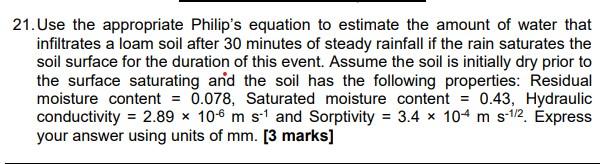 Solved 21. Use the appropriate Philip's equation to estimate | Chegg.com