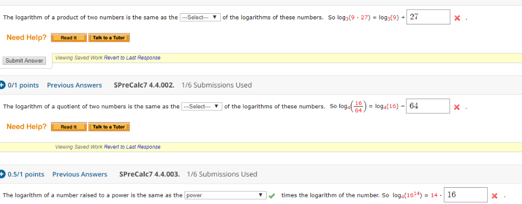 Solved The logarithm of a product of two numbers is the same | Chegg.com