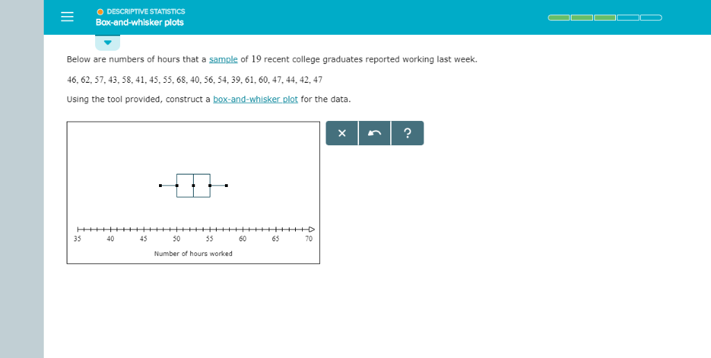 Solved O DESCRIPTIVE STATISTICS Box-and-whisker plots Below | Chegg.com