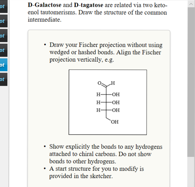Solved D-Galactose and D-tagatose are related via two keto- | Chegg.com