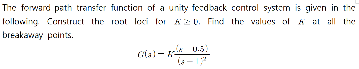 Solved The forward-path transfer function of a | Chegg.com