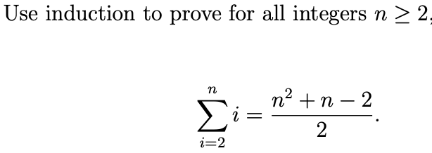 Solved Use induction to prove for all integers n > 2, n п na | Chegg.com