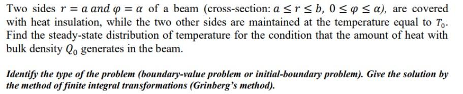 Solved After you transform the boundary condition at r=b, | Chegg.com