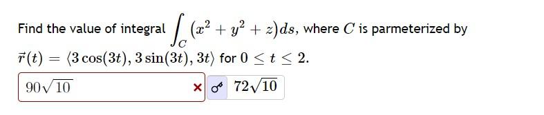 Solved Find the value of integral ∫C(x2+y2+z)ds, where C is | Chegg.com