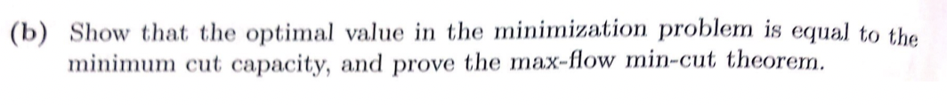 Exercise 7.20 (Duality and the max-flow min-cut | Chegg.com