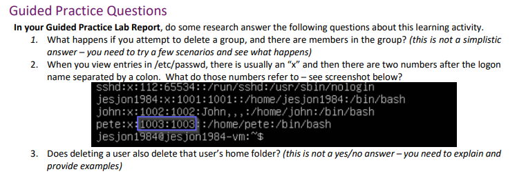 Solved Guided Practice Questions In your Guided Practice Lab | Chegg.com