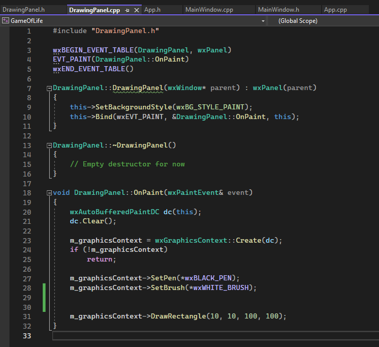 Solved My objective is to create a 15 x 15 grid in my | Chegg.com