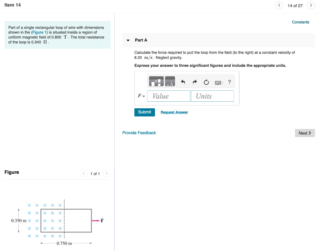 Solved Item 14 14 of 27 Constants Part of a single | Chegg.com