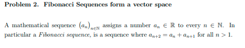 Solved A mathematical sequence (an)n∈N assigns a number an∈R | Chegg.com