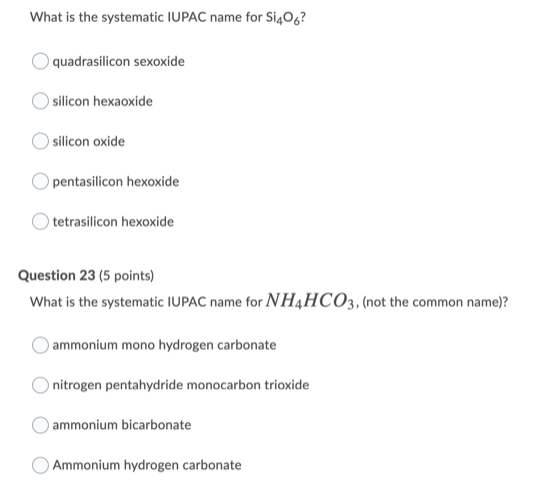 Solved What is the systematic IUPAC name for S1406? | Chegg.com