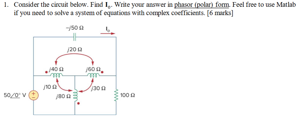 Solved 1. ﻿Consider the circuit below. Find | Chegg.com