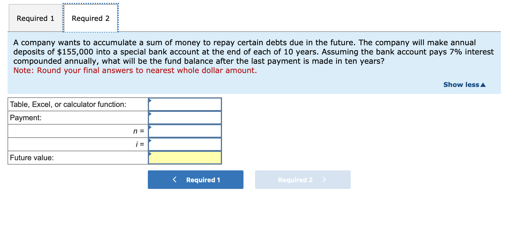 Solved Exercise 5-15 (Algo) Future and present value [LO5-3, | Chegg.com